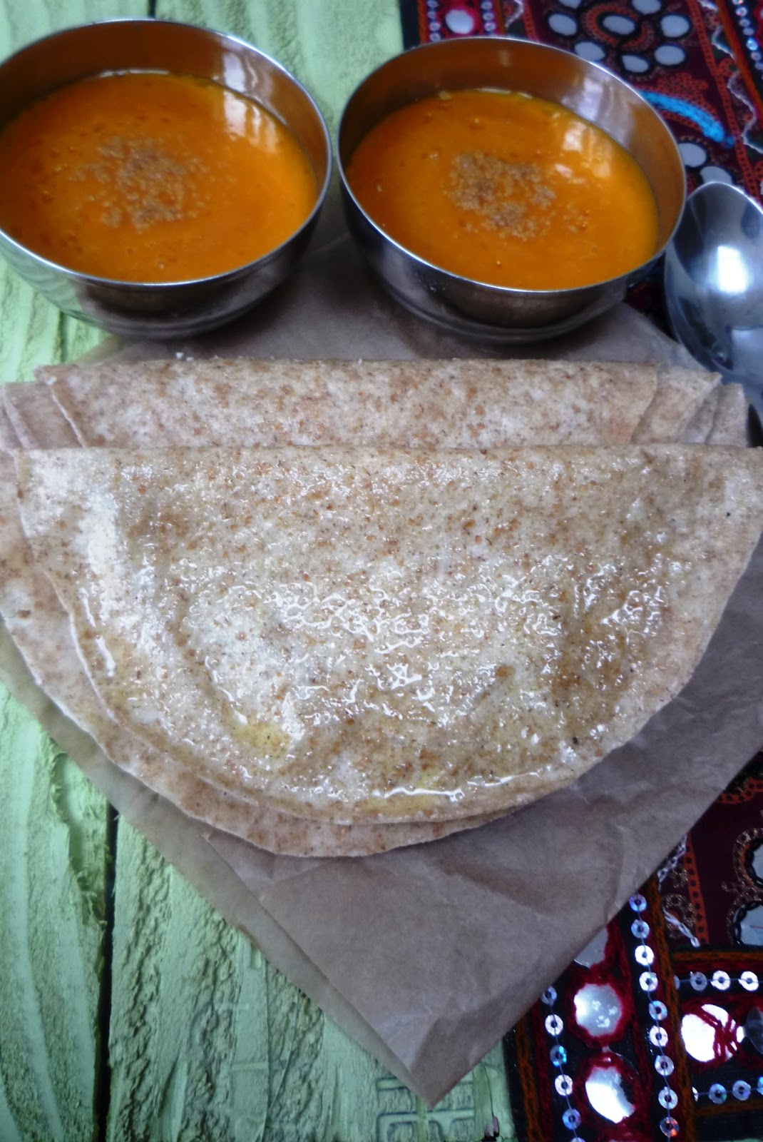 Be padi Rotli- Paper Thin Double Layer Indian flat Bread | J Cooking ...