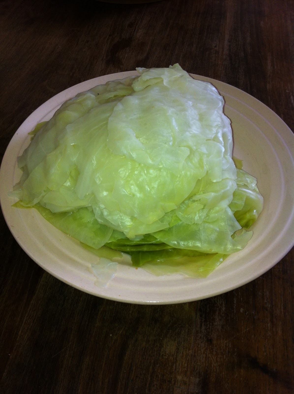 Stuffing cabbage Egyptian style: Maashi Kromb