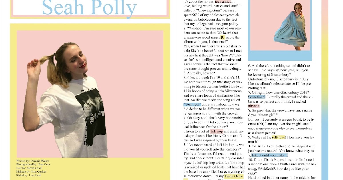 ruby blake as media coursework: Official Magazine Double Page Spread ...