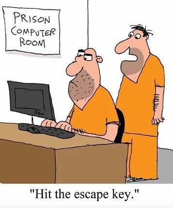 Mystery Fanfare: Cartoon of the Day: Escape Key