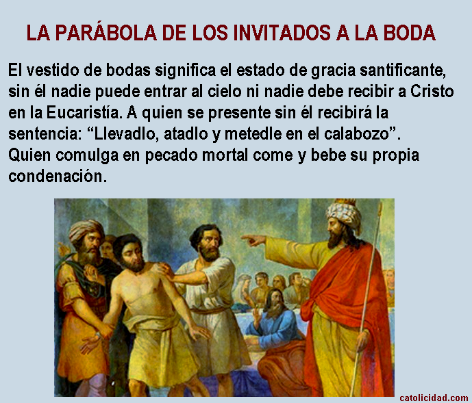 Catolicidad: LA PARÁBOLA DE LOS INVITADOS A LA BODA