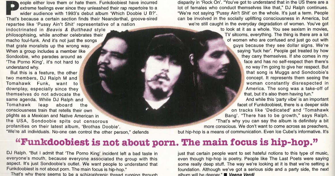 Choicest Cuts: Funkdoobiest in Hip Hop Connection - Sept' 1995 ...