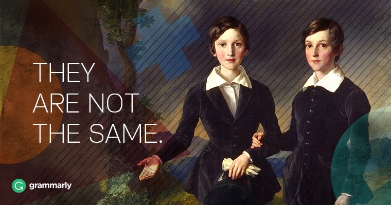 They Are Not The Same. ~ English at Lernforum Chur