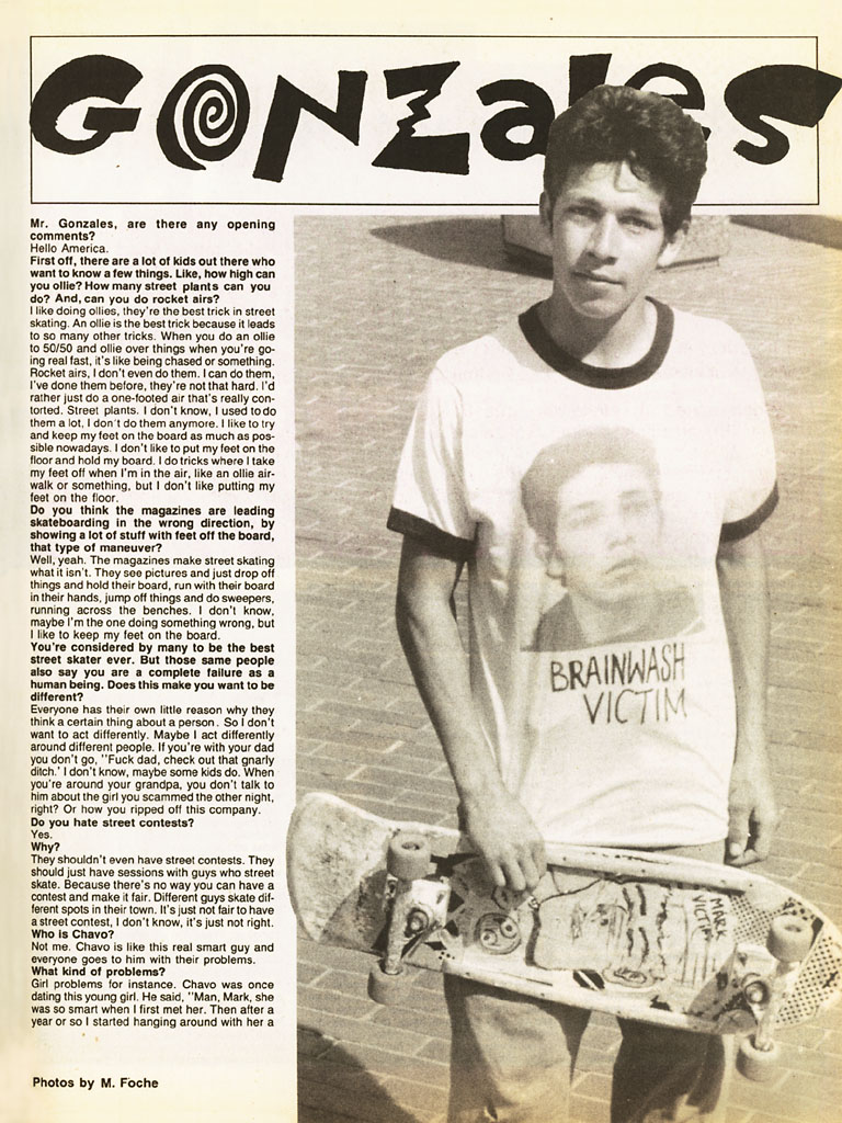 America's Best Blogger: The Gonz: A Life Of Skateboarding (A Retrospective)