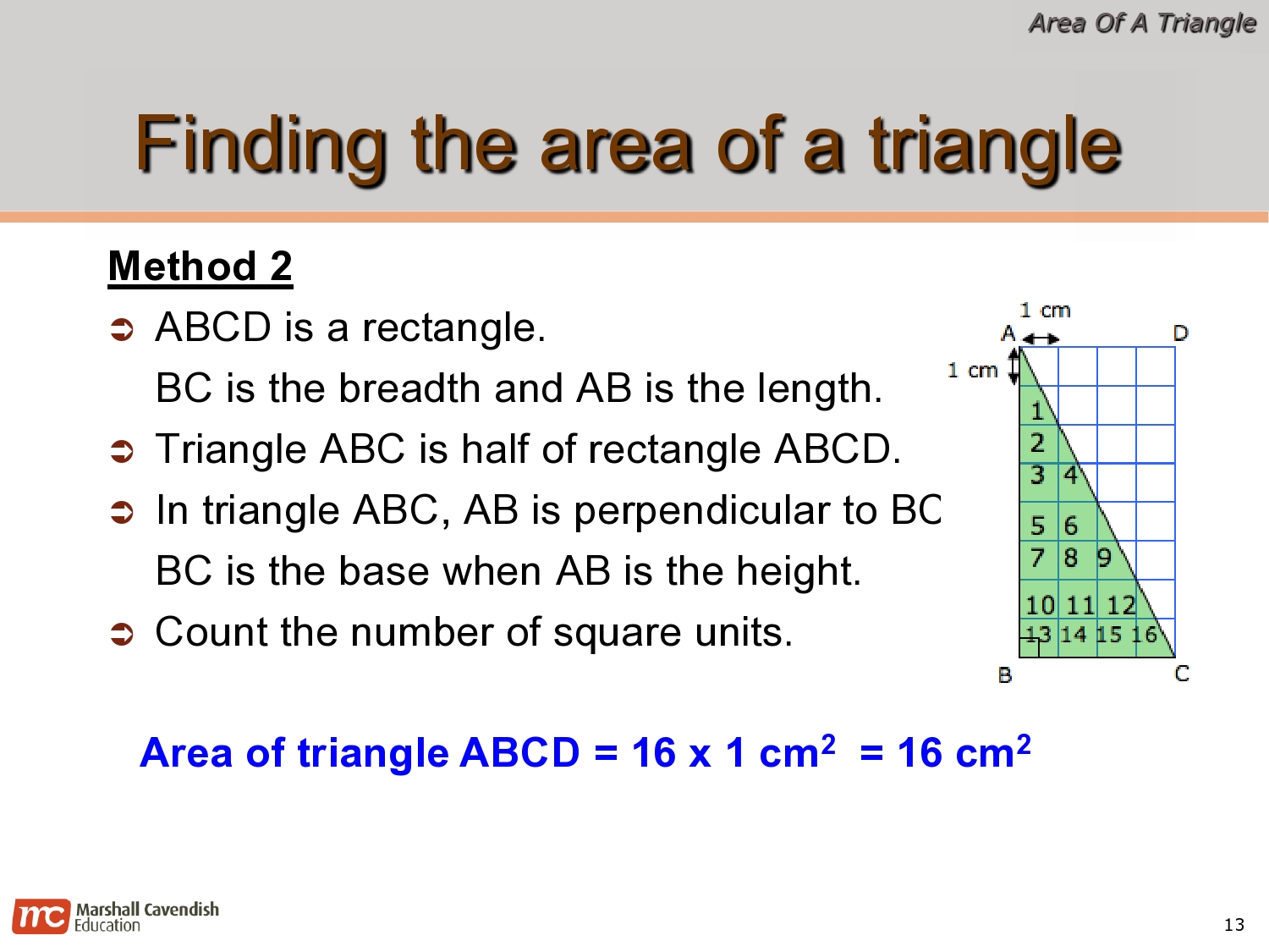 EDP 2013 Primary 6 Fabulous: Math Revision Notes: Area of Triangle