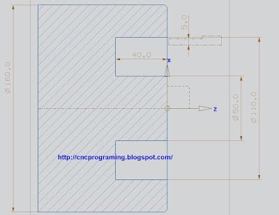 Face Grooving Cycle G74 Or Longitudinal Cut-Off Cycle ~ CNC Programming