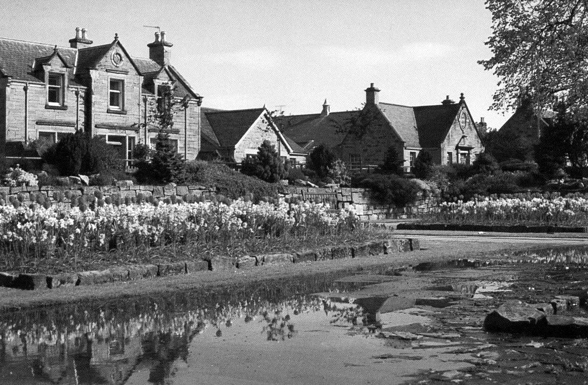 Tour Scotland: Old Travel Blog Photograph Sunken Gardens Forres Scotland