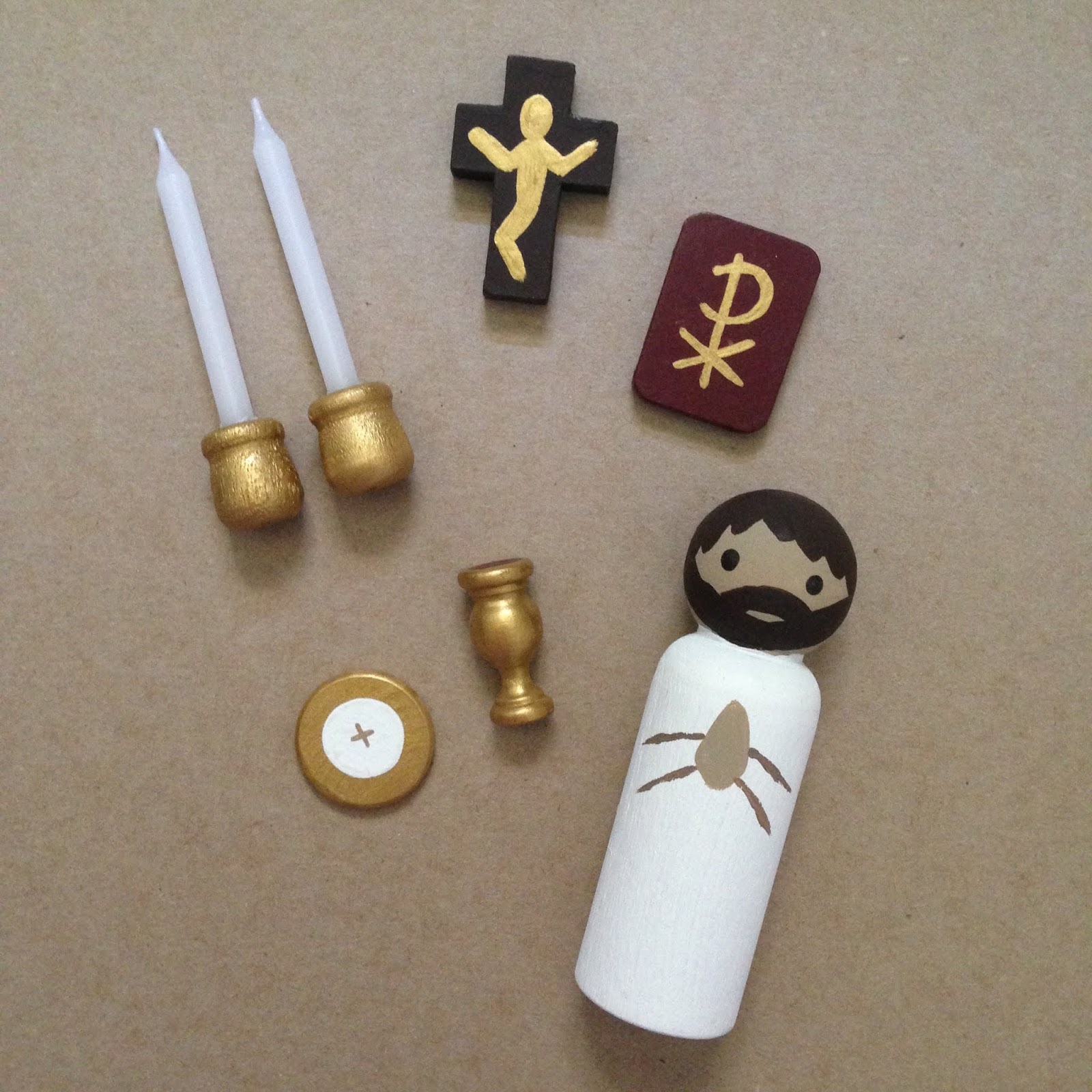 Look to Him and be Radiant: Make Your Own Mini Peg Doll Mass Set