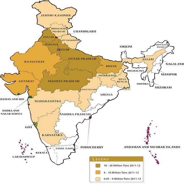 Agro Infomart: Indian Wheat Cultivation Growing Zones and productions