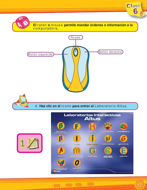Fichas de Primaria: Informática para niños