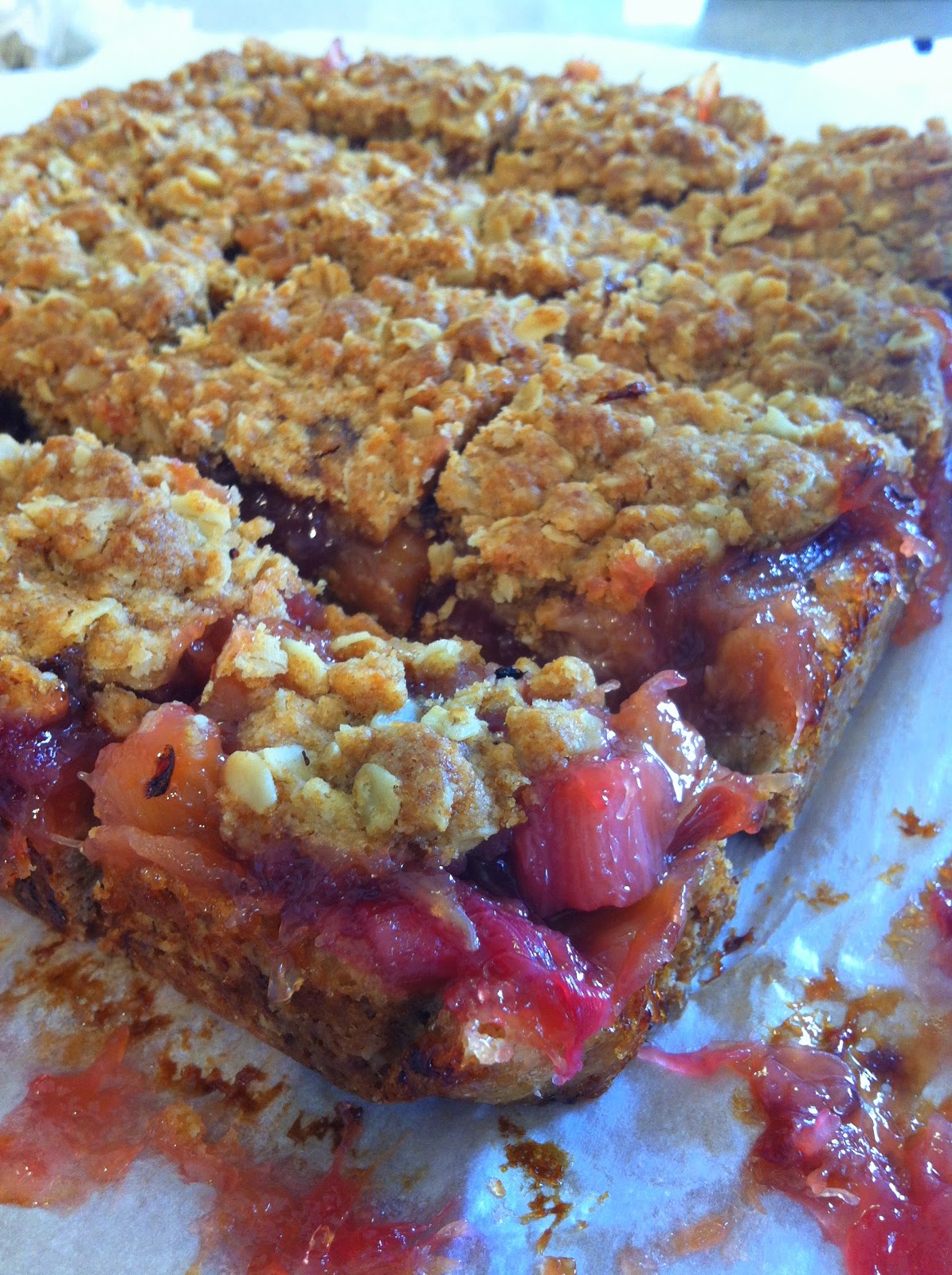 Mint Green Apron: Perfect Rhubarb Squares