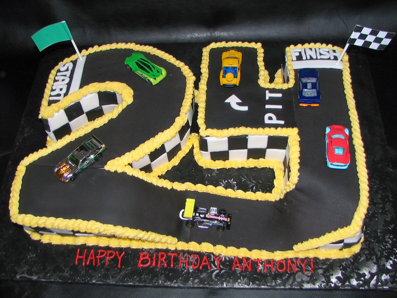 Piped Dreams: Race Track Cake
