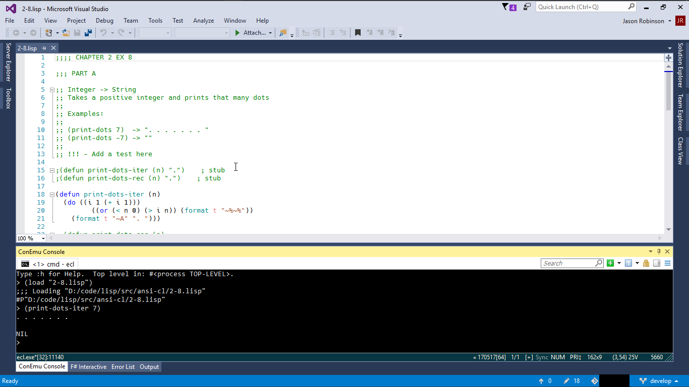 RightMinded Solutions: Visual Studio 2015 -> Common Lisp IDE
