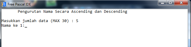 Mengurutkan Data String Dengan Metode Bubble Sort Secara Ascending Dan