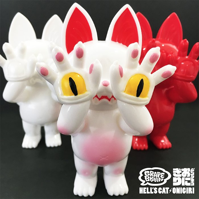 "Hell's Cat ONIGIRI" by GRAPE BRAIN to debut at Taipei Toy Festival 2018!