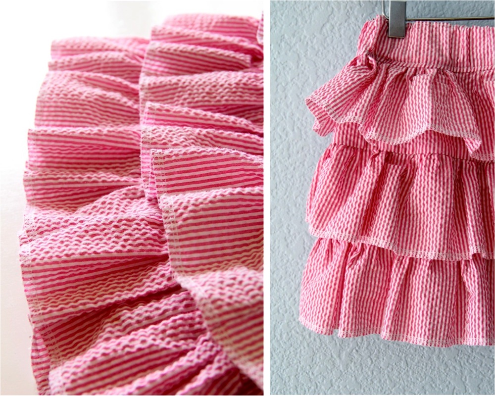 ruffled seersucker skirt - MADE EVERYDAY