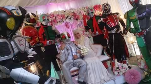 Kamen Riders Joins A Fan And His Wife In Their Wedding - JEFusion