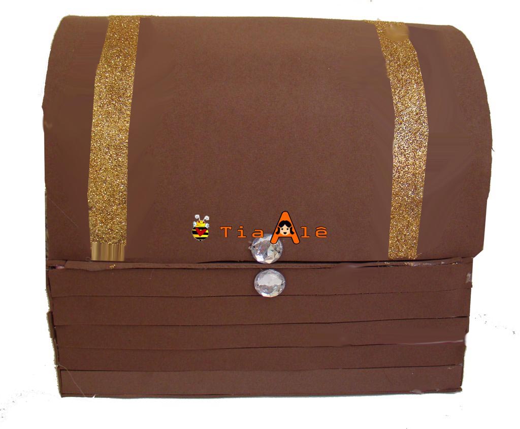 Blog da Tia Alê: BAÚ de EVA - molde