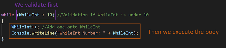 C# Tutorial - Iteration Statements