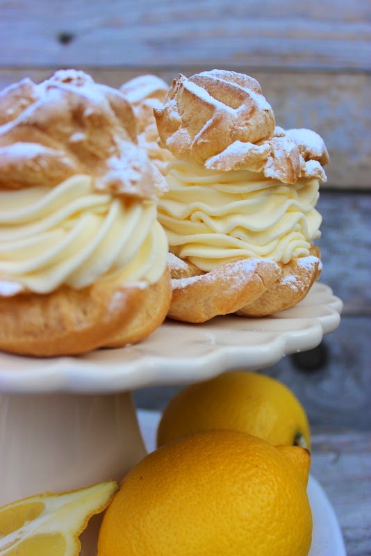 Ptysie z kremem cytrynowym