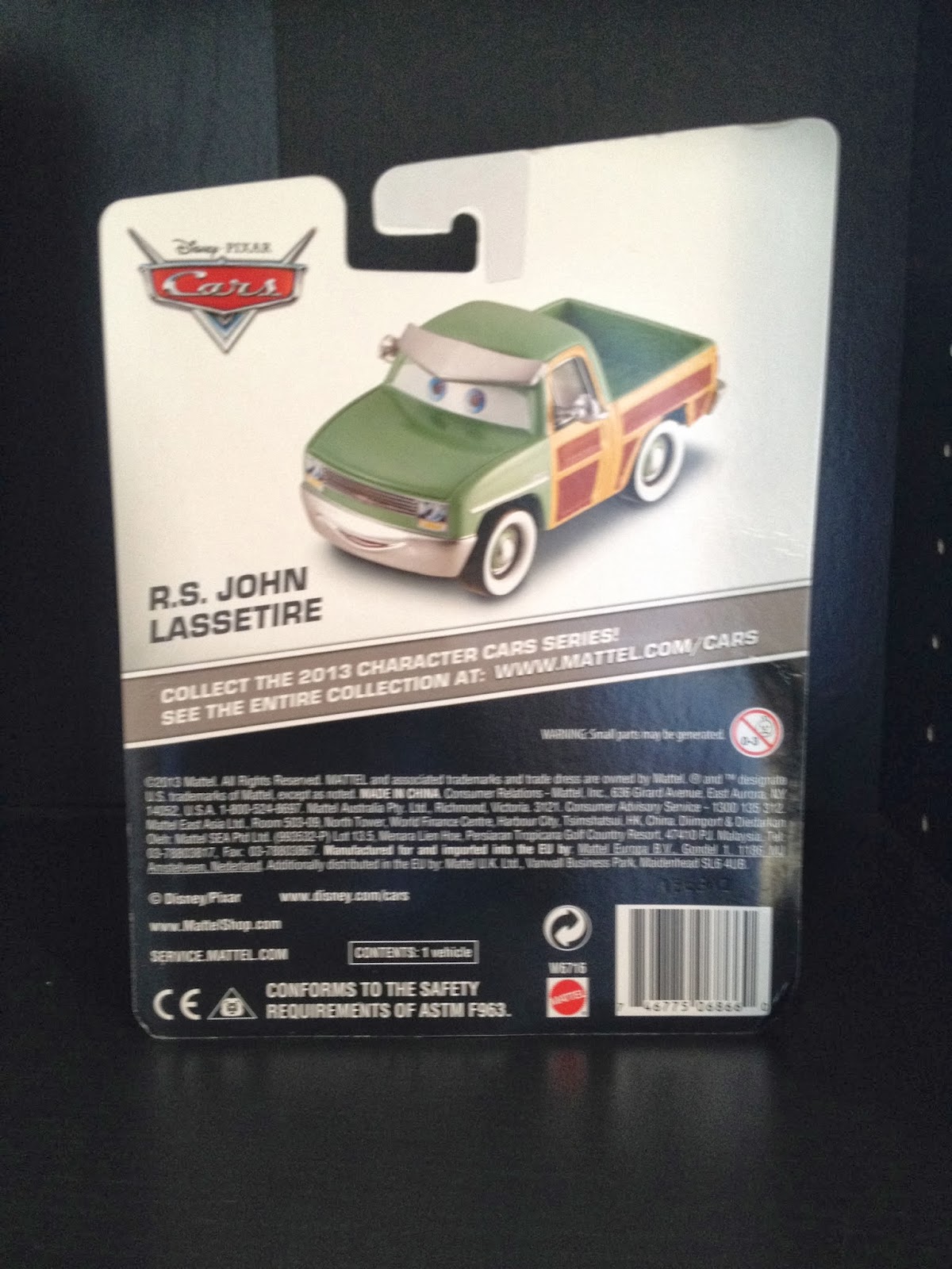 Dan the Pixar Fan: Cars 2: Kmart Exclusive Mail-Away R.S. John Lasetire ...