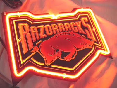 Wiki Neon Sign Blog: NCAA University of Arkansas RAZORBACKS Football ...