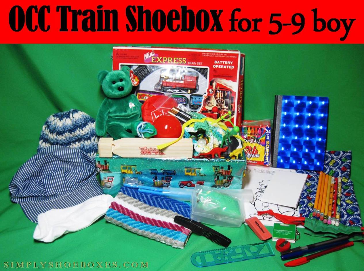 Simply Shoeboxes: Train Themed Operation Christmas Child Shoebox for a ...