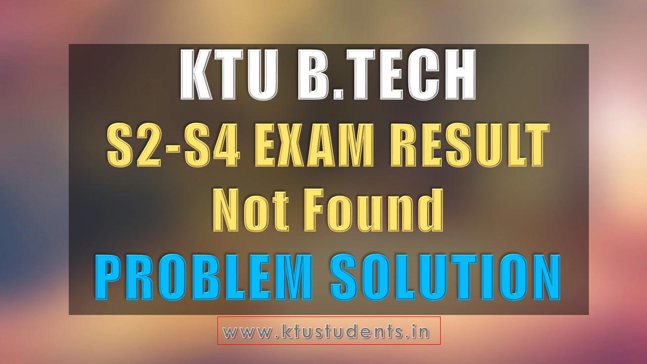 Solution Method | No record found of Revaluation Result- B.Tech S2-S4 ...