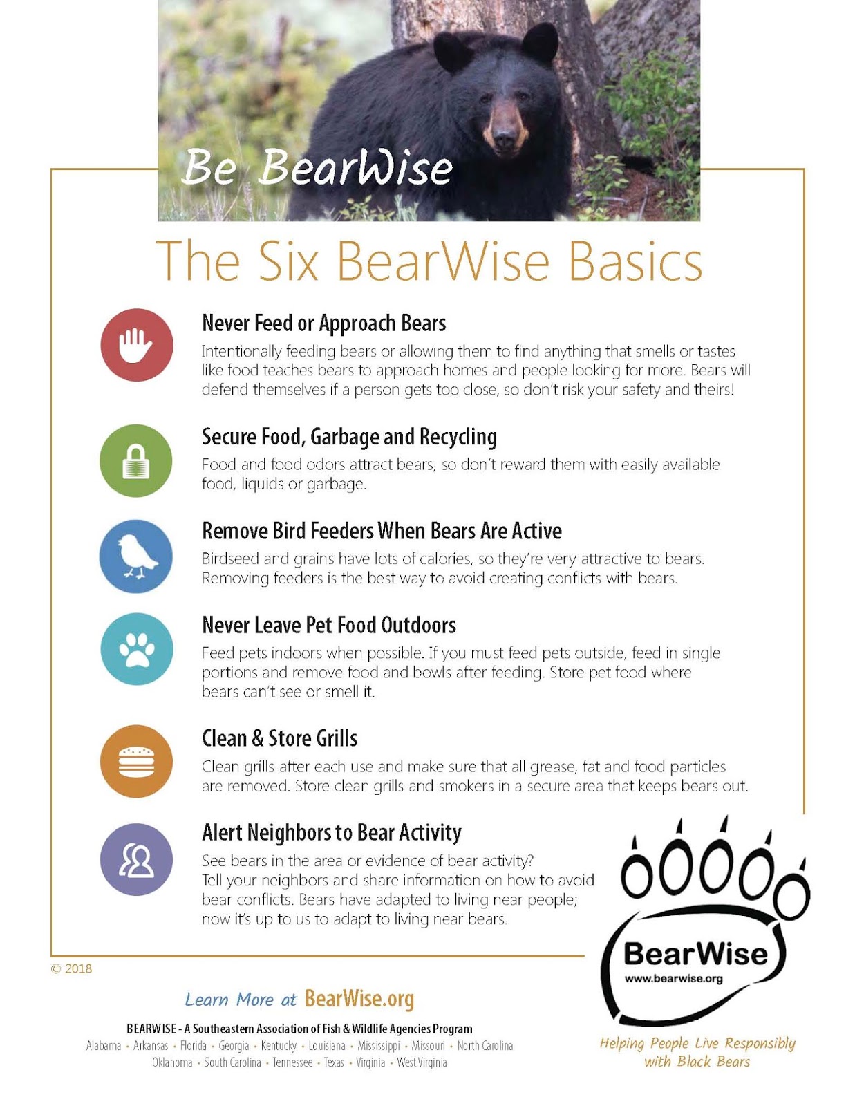 BearWise basics: co-existing peacefully with black bears.