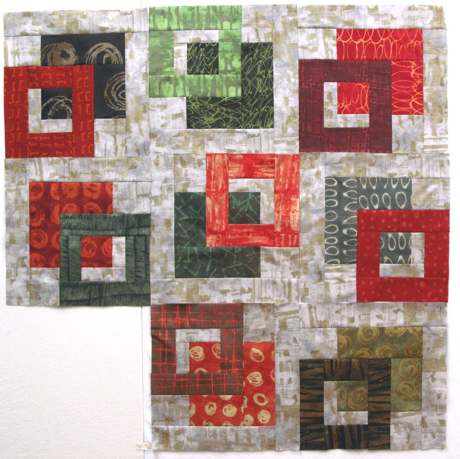 Exuberant Color : 8 blocks done..........