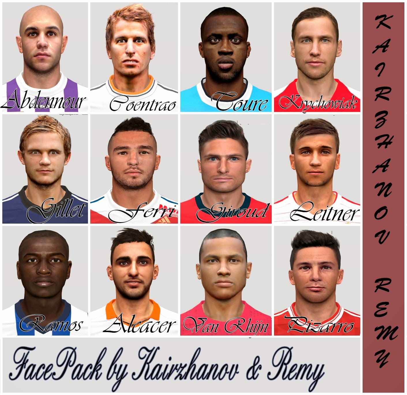 PES 2014 - Facepack by Kairzhanov and Remy - PES Editing Corner