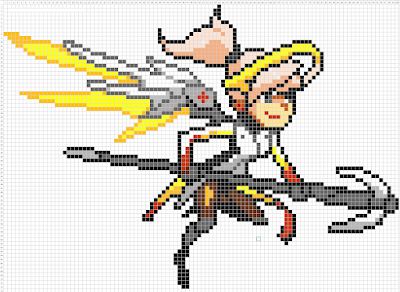 sheMehay Makes: Overwatch Pixel Spray Pattern: Mercy