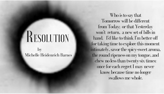 Today's Little Ditty: Resolution