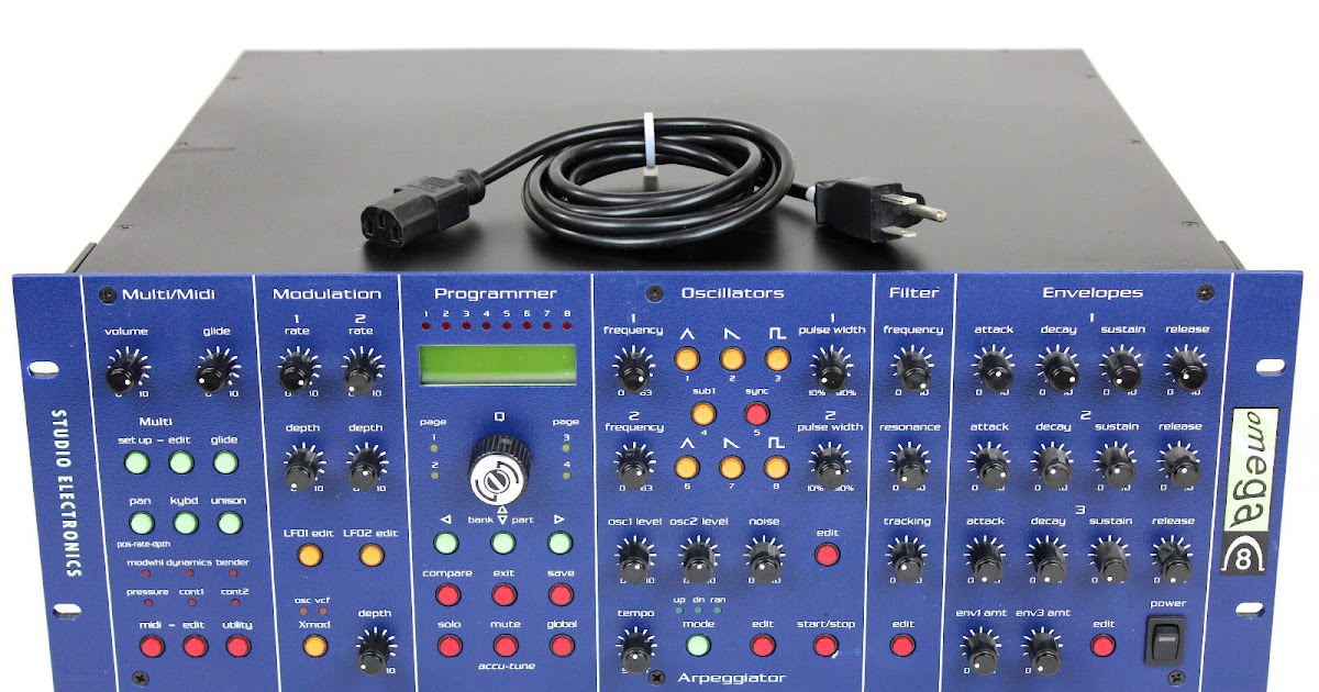 MATRIXSYNTH: Studio Electronics Omega 8 Analog Synthesizer SN 1189 with ...