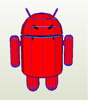 Red Android Robot Papercraft | Papercraft Paradise | PaperCrafts ...