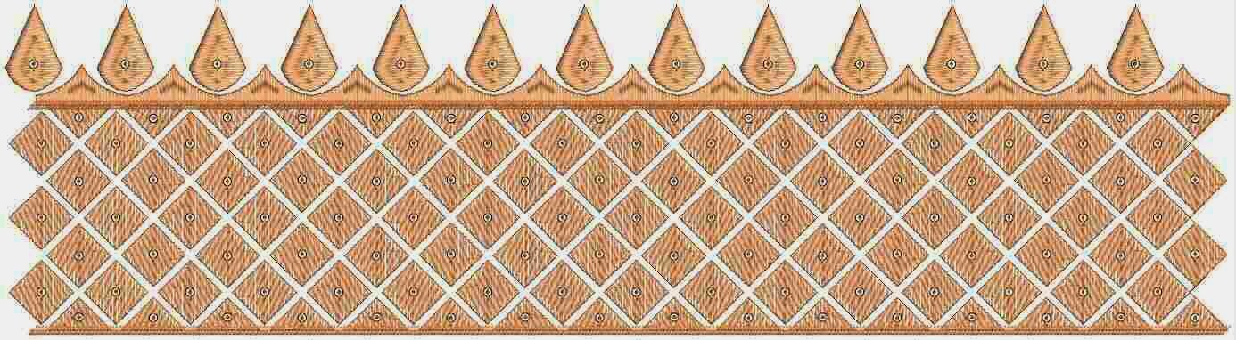 EmbDesignTube: Unique Lace Border Designs