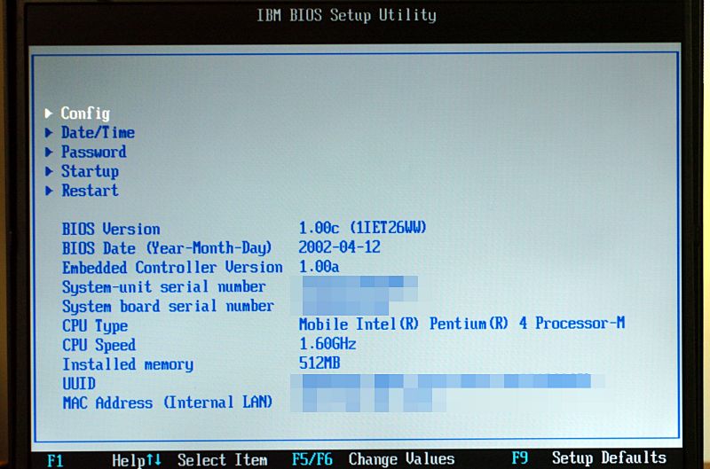 電算機孝行: ThinkPad T30 も無線LANカード交換