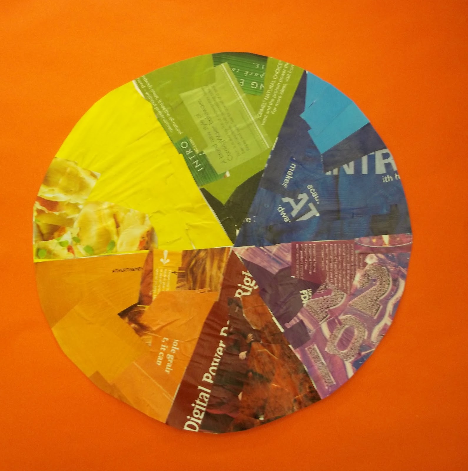 Monument Valley Regional Middle School Art Class: Color Wheel Collage ...