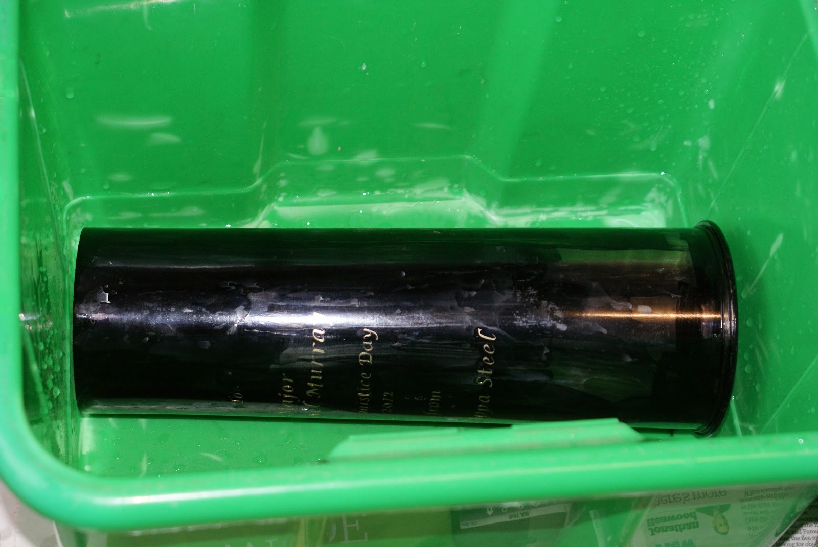 Trench Art: Turning Swords into Ploughshares: How to etch a brass shell ...