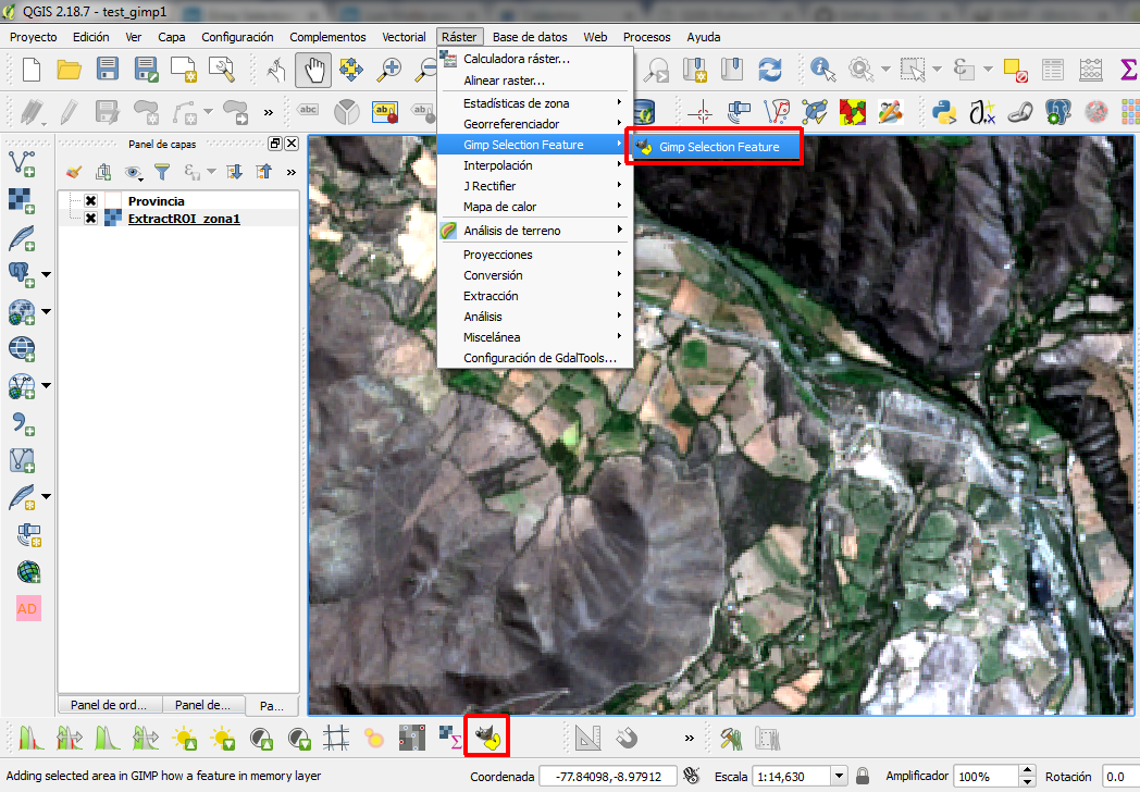 BLOG CARLOS CARBAJAL : QGIS + GIMP para vectorizar una Imagen del ...