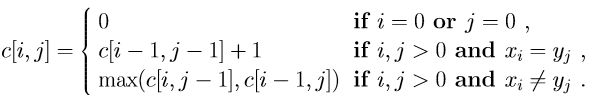 Coding Recipies: DP: Longest Common Sub-Sequence