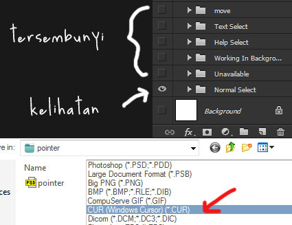 Membuat Cursor Keren Dengan Menggunakan Photoshop ~ San Tips