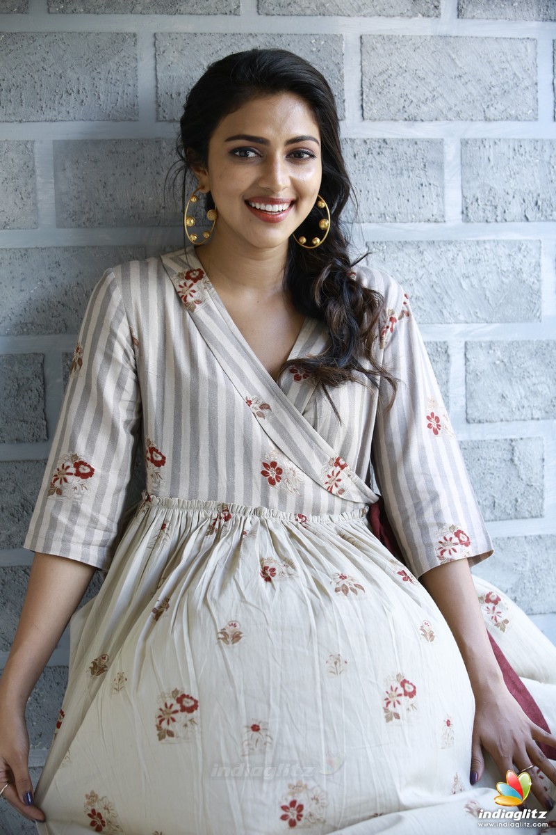 Amala Paul stills at Bhaskar Oru Rascal promotions - South Indian Actress