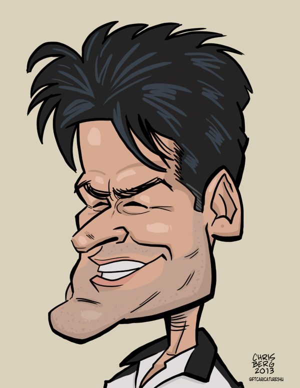 Chris Berg's Caricature Blog: Charlie Sheen