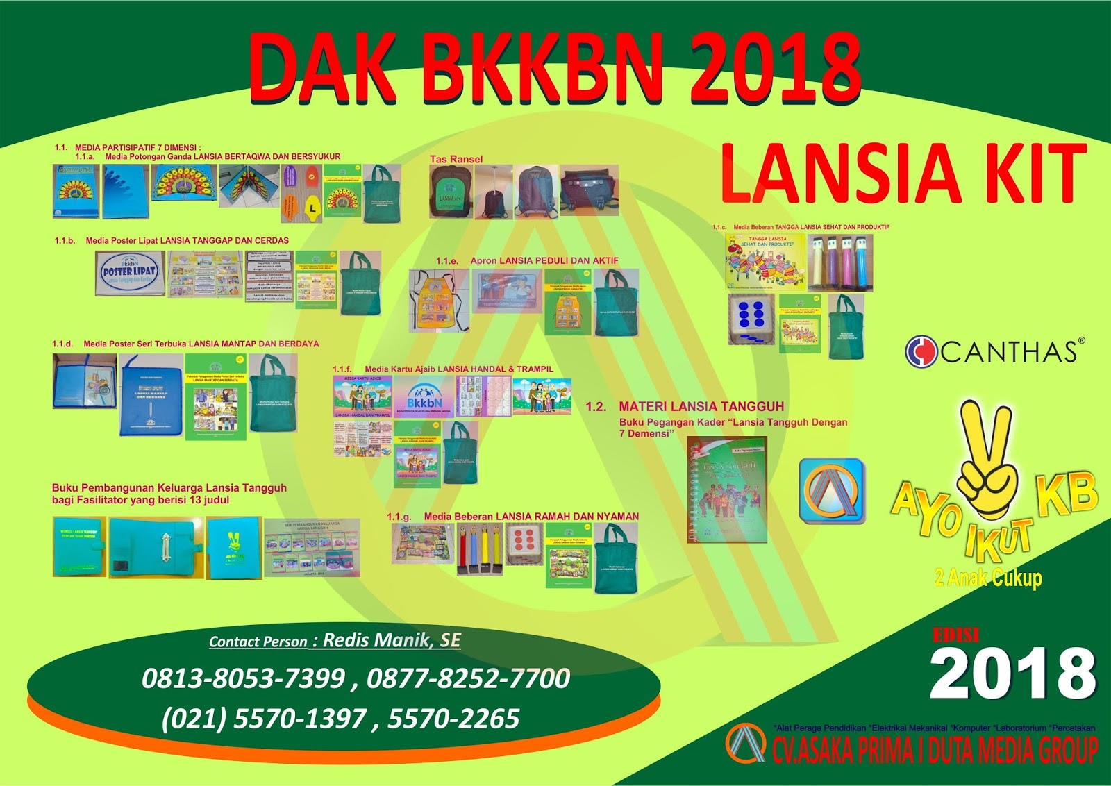 Pengadaan LANSIA KIT 2018 | - Produk Dak BKKBN 2018 - Jual Bina ...