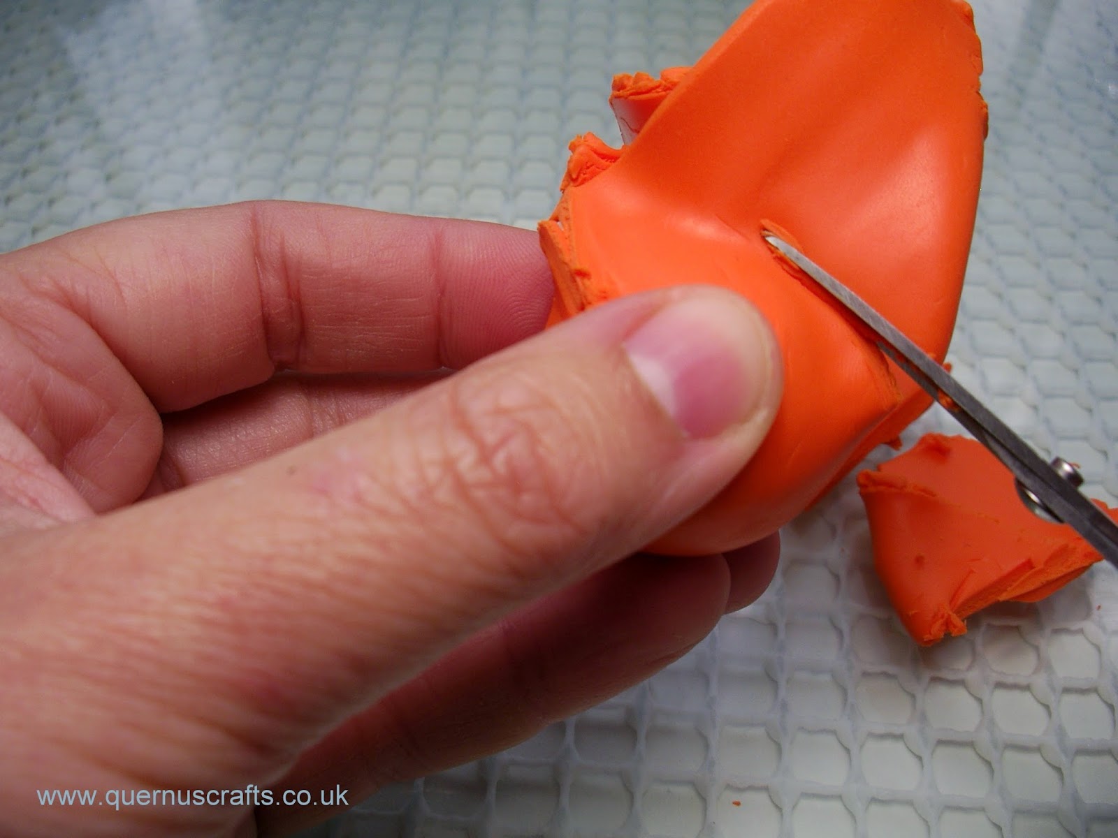 Quernus Crafts: How to make a miniature polymer clay carved hollow pumpkin