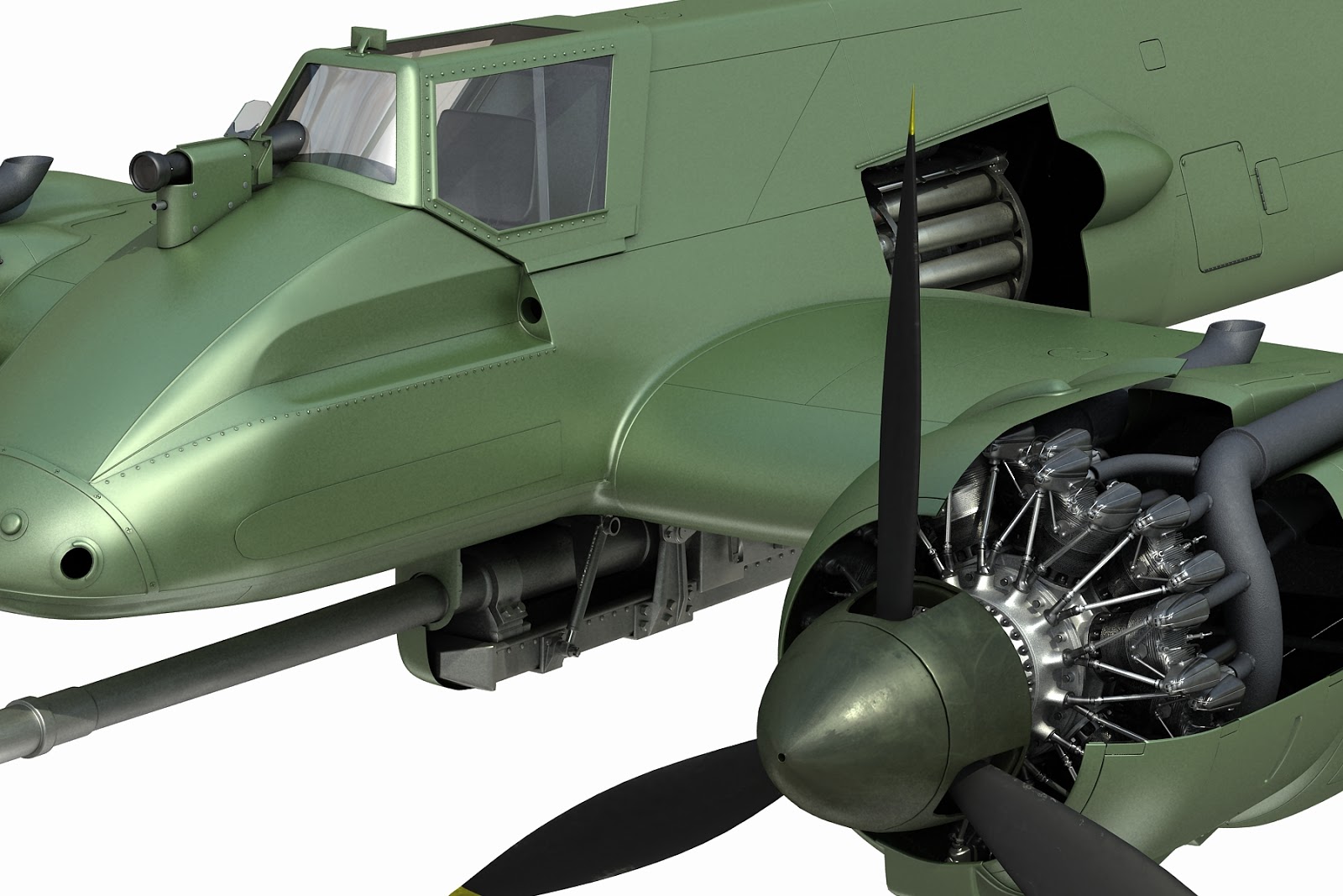 Luftwaffe Lovers: 3D MODELING: Henschel Hs129 B-3, riveting process ...