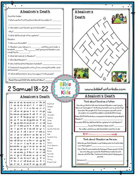 Life of David: 27. Absalom's Death | Bible Fun For Kids