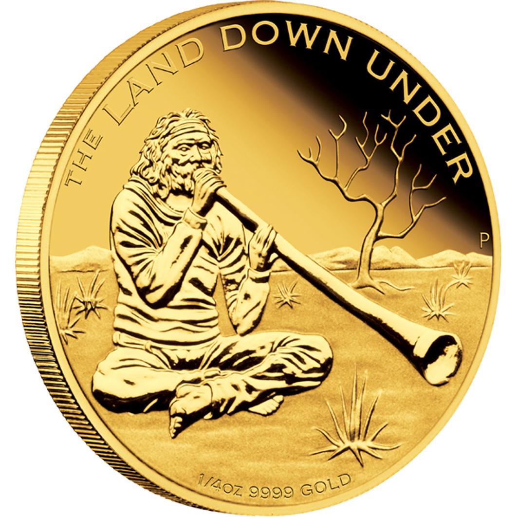 Gold Australia: THE LAND DOWN UNDER - DIDGERIDOO 2013 1/4 Ounce Proof ...
