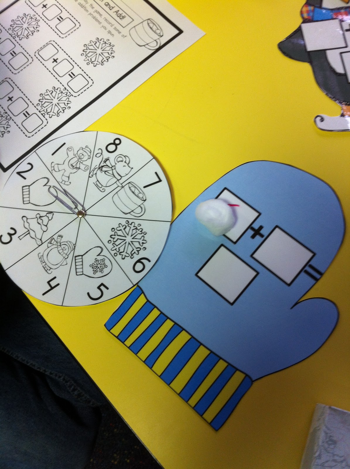 Loving and Learning a Latte: Freebie! Spin and Add Addition Game... a ...